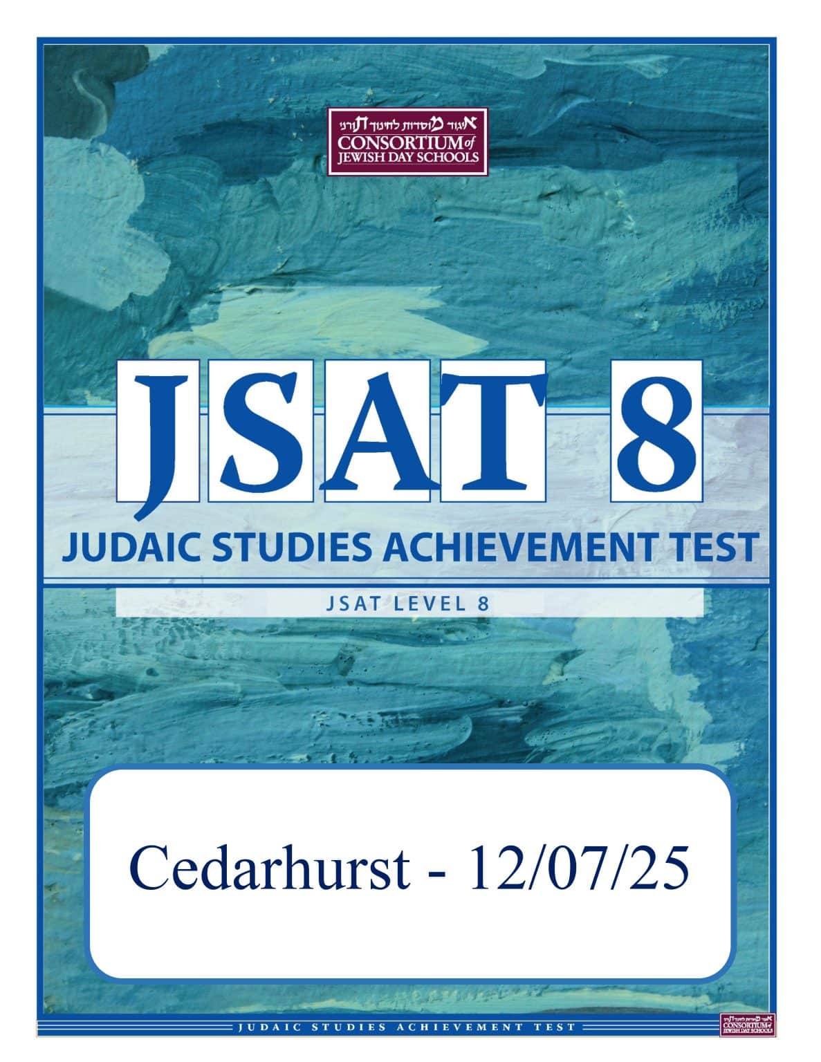 12/07/25 – JSAT Level 8: Cedarhurst Location – CoJDS